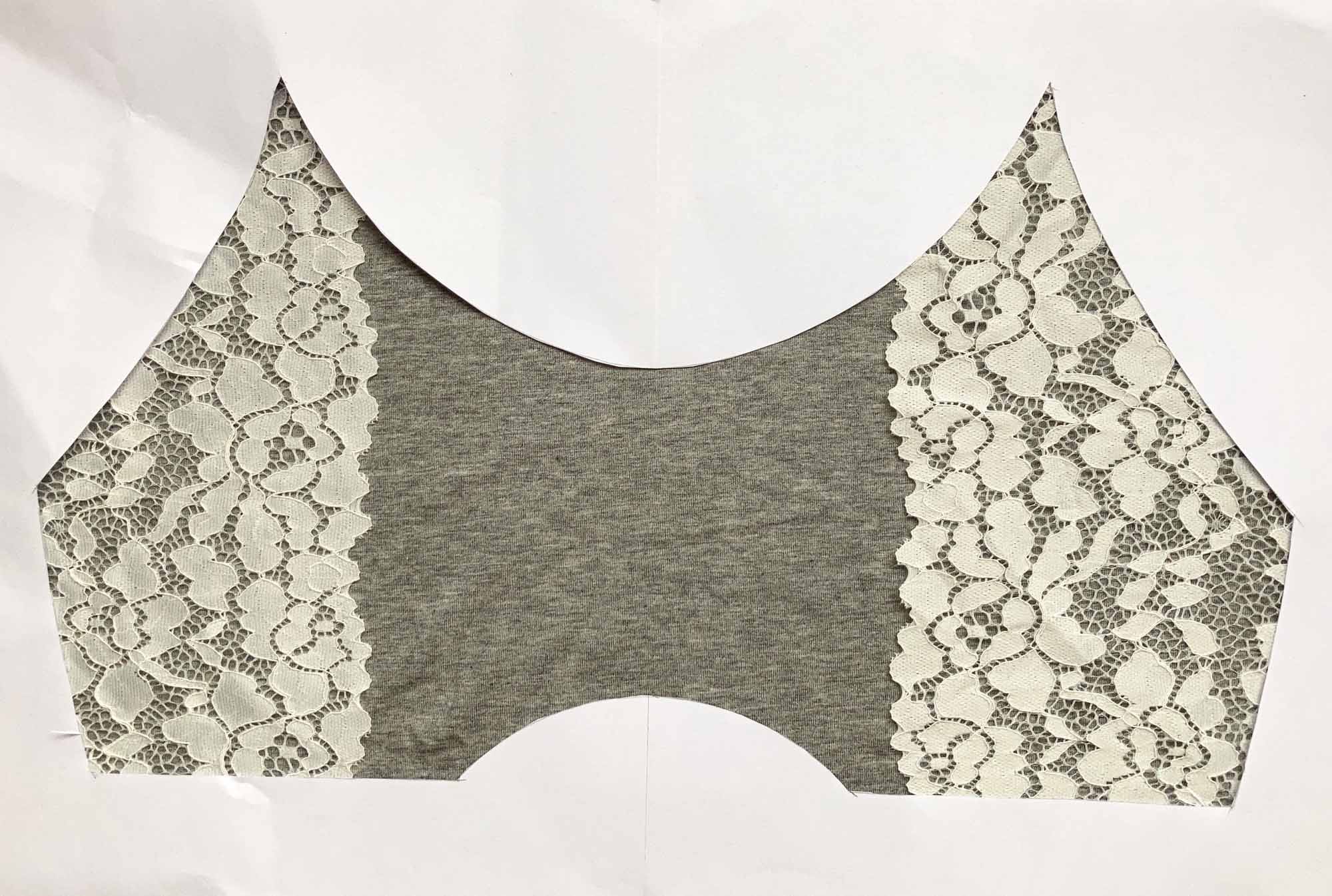 How to design your lace placement - The Barbary Bralette - Sew Projects