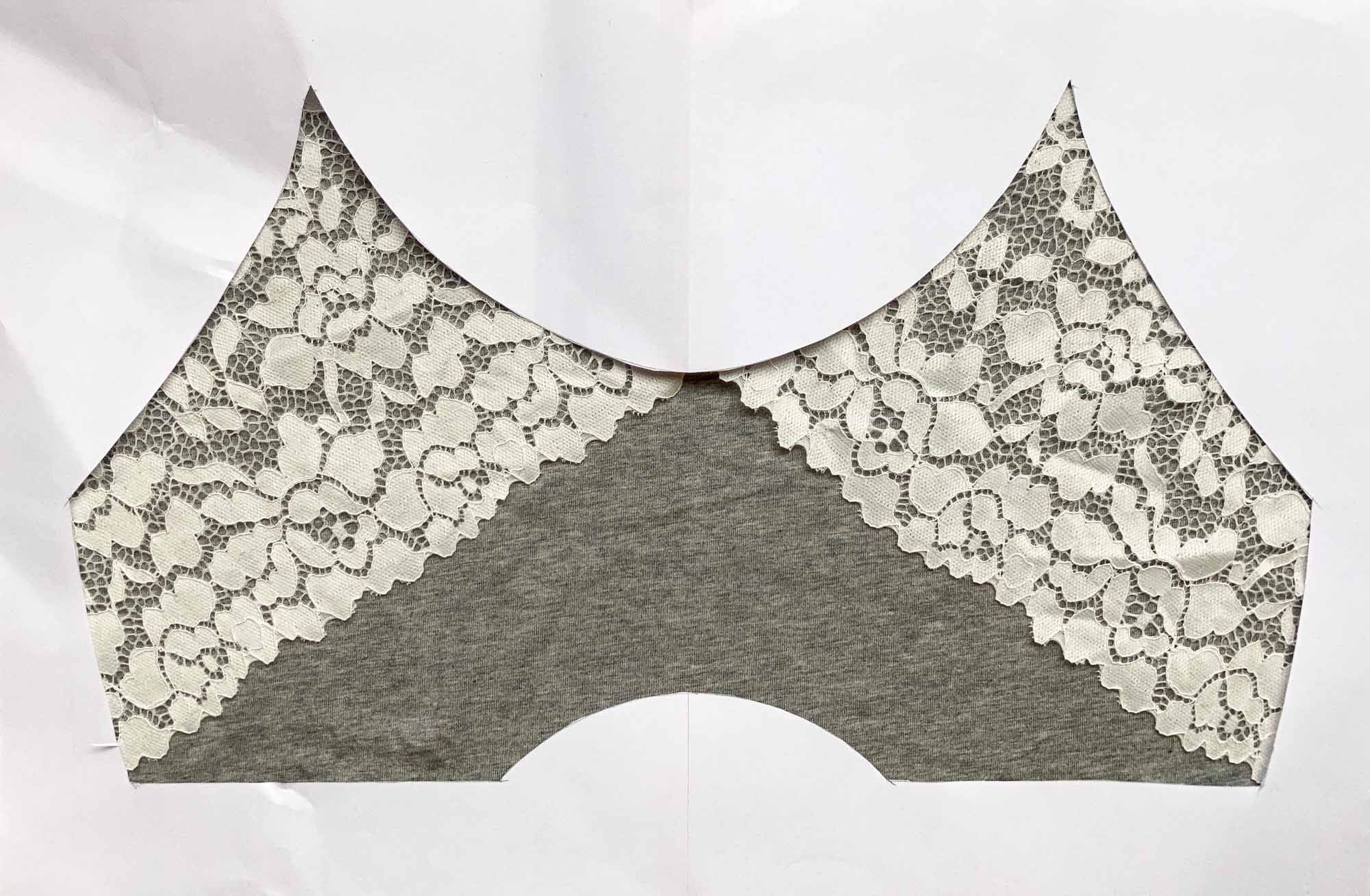 How to design your lace placement - The Barbary Bralette - Sew Projects